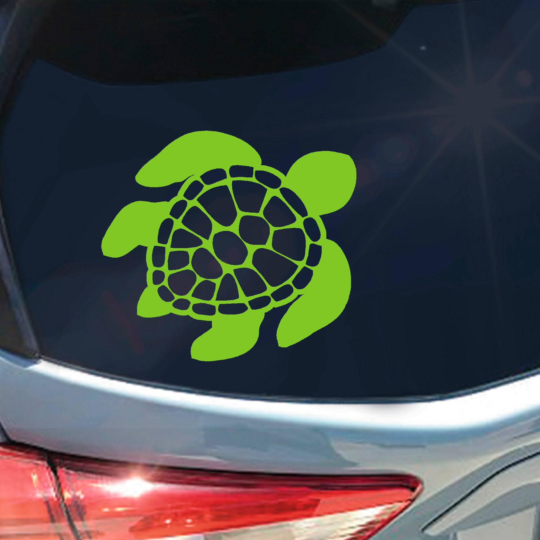 Turtle vinyl sticker decal shell Hawaiian honu Polynesian | Etsy