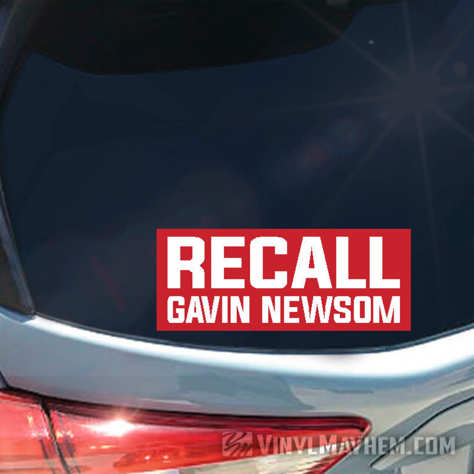 RECALL Gavin Newsom California Governor Bumper Window Sticker Decal ...