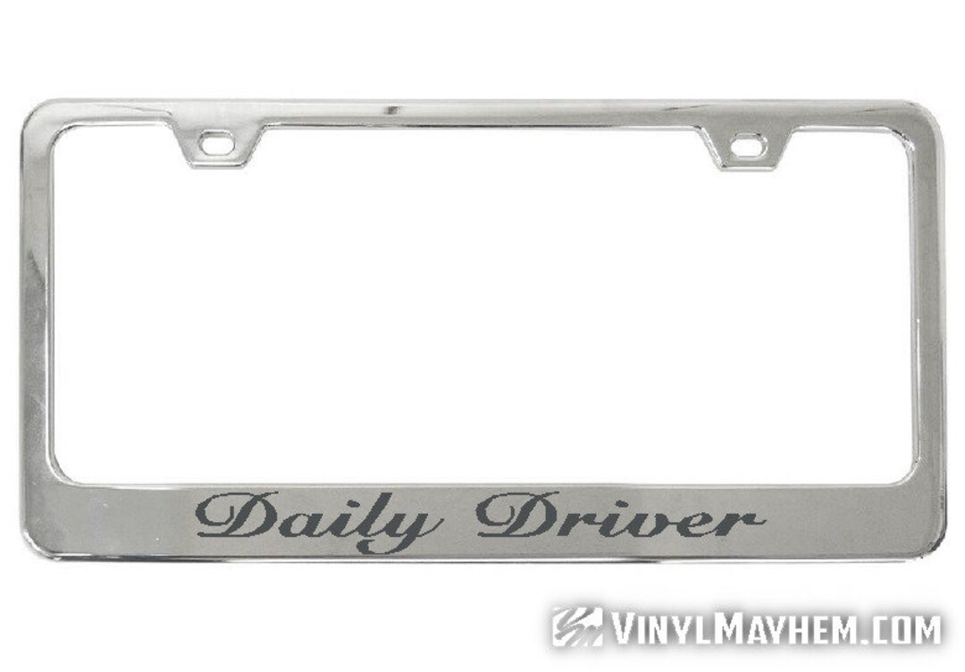 Daily Driver License Plate Frame - Etsy