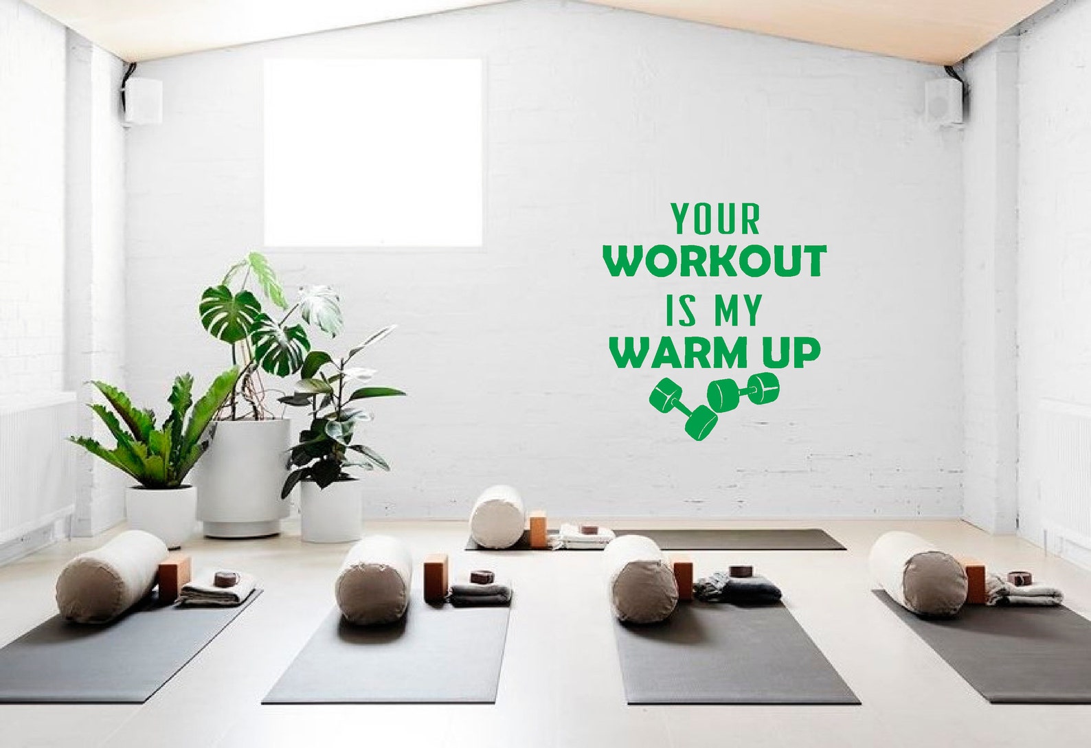 Your Workout is My Warm up Vinyl Sticker GYM Workout Health - Etsy