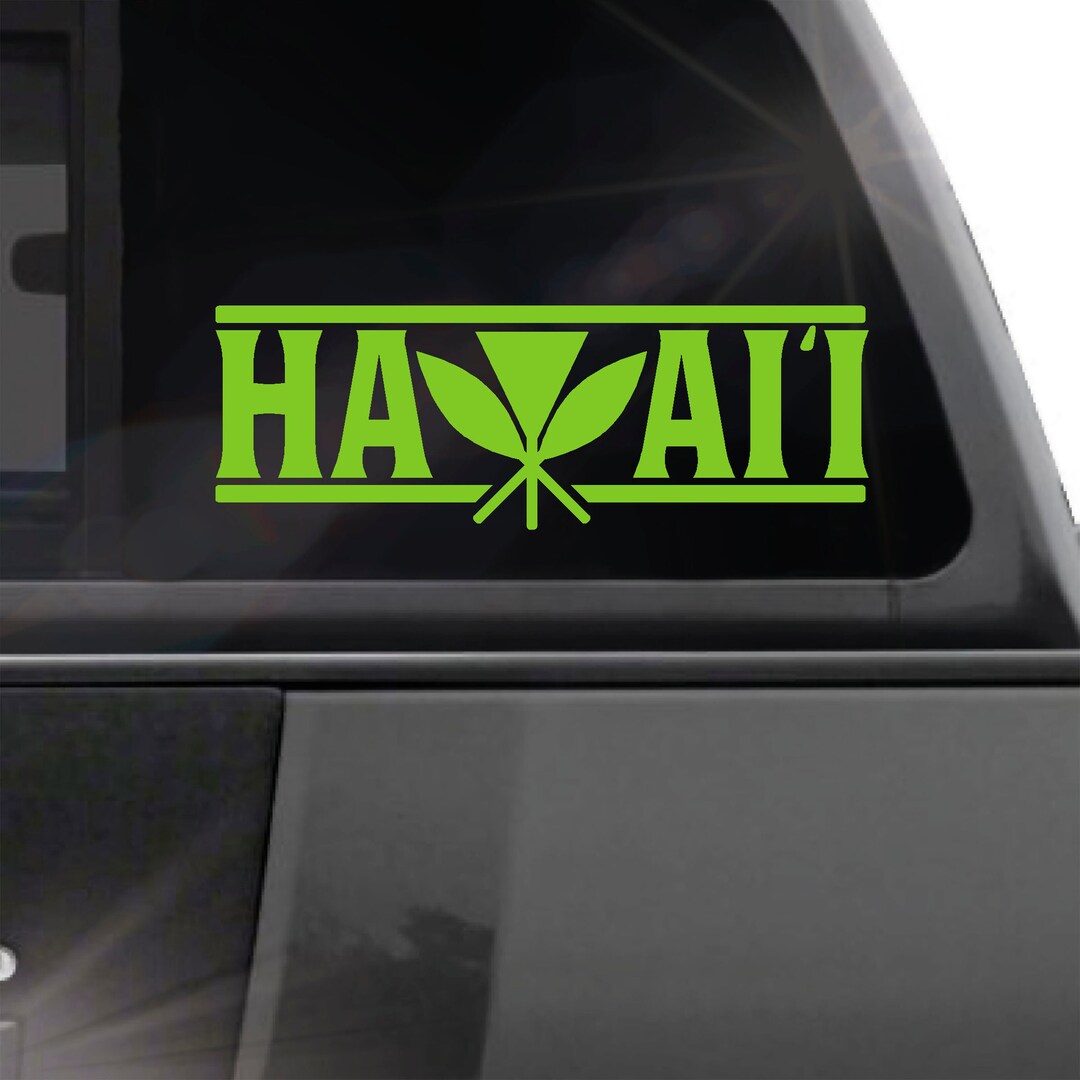 Hawai'i Kanaka Maoli Vinyl Sticker Decal Hawaiian 808 Oahu Island Kona ...