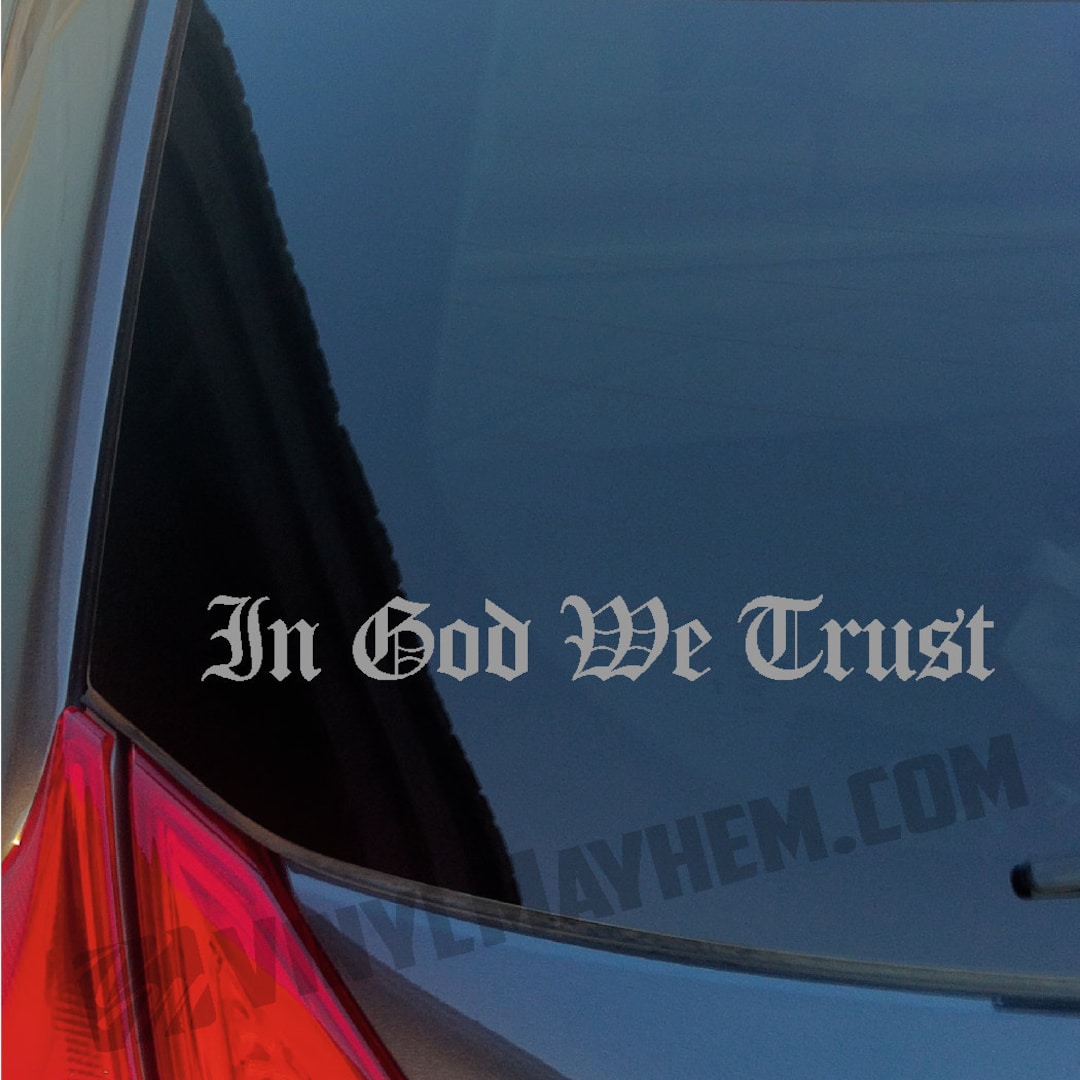 In God We Trust Vinyl Sticker Decal USA Patriot Christian 1776 America ...