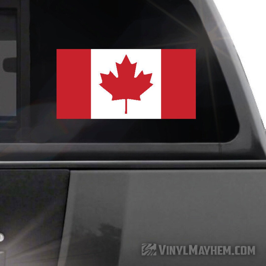 Canada Flag Bumper Window Sticker Decal the National Flag Maple Leaf - Etsy