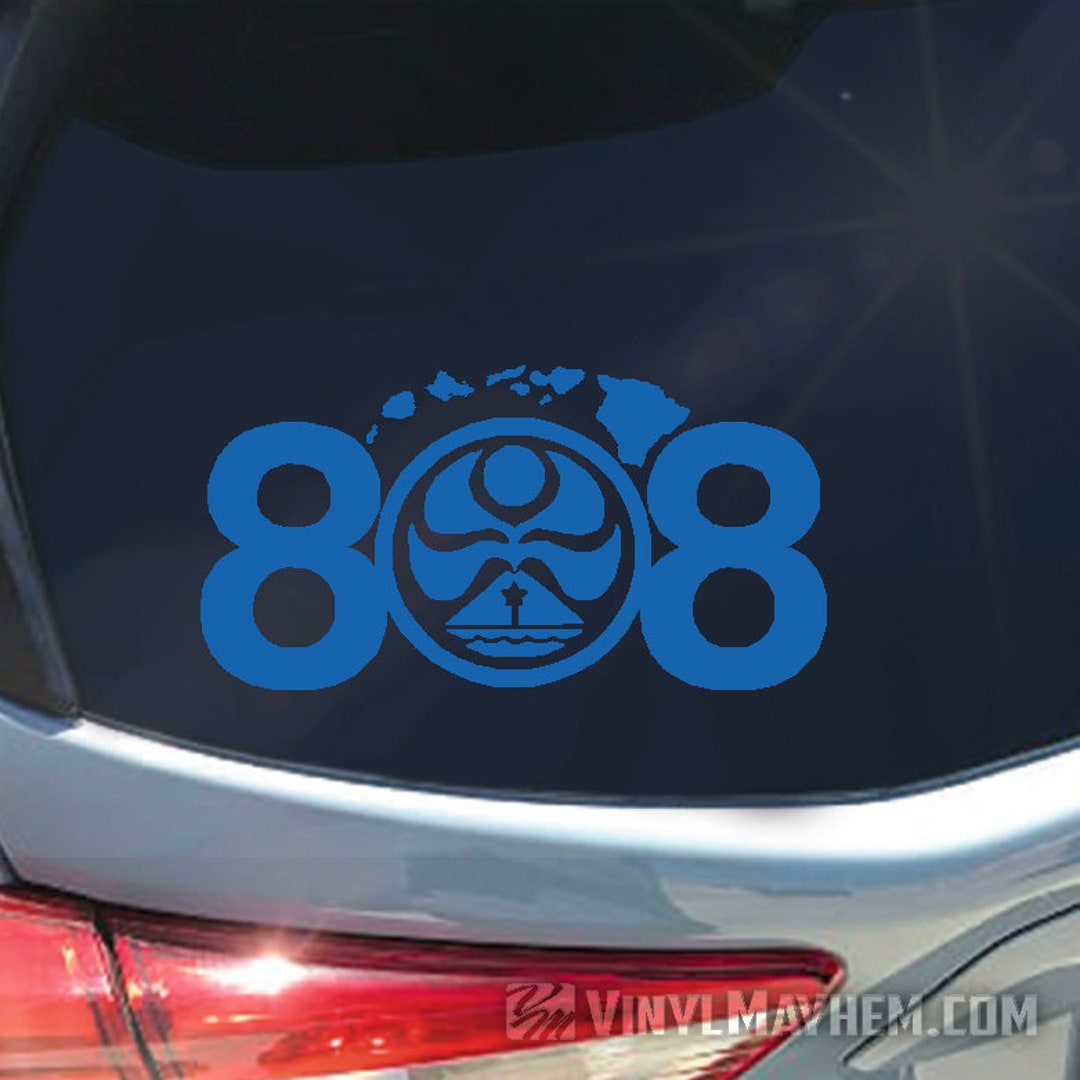 808 Hawaiian Islands HIC Vinyl Sticker Decal Hawaii Maui Oahu - Etsy