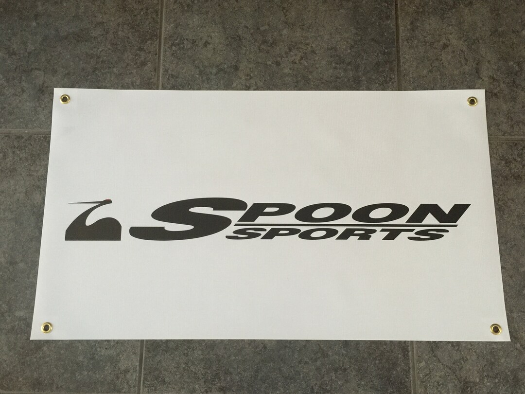 Spoon Sports Banner Sign Shop Garage JDM Racing Tuning All Motor - Etsy