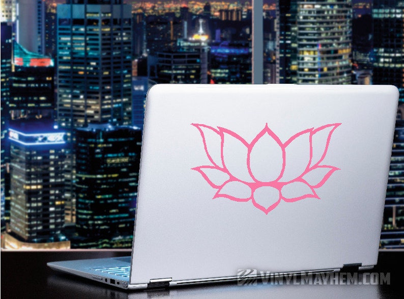Lotus Flower Outline Vinyl Sticker Truck Car Decal Symbol of Purity - Etsy