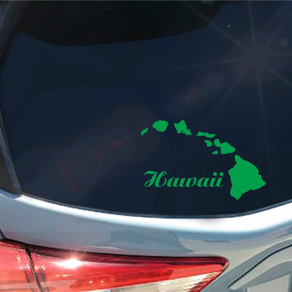 Hawaiian Islands Hawaii Vinyl Sticker Decal Waikiki Oahu Maui | Etsy