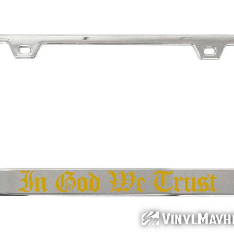 In God We Trust License Plates - Etsy