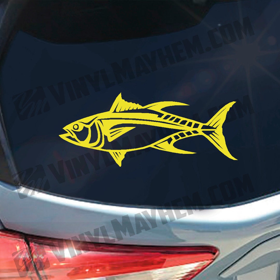 Yellowfin Tuna Vinyl Sticker Boat Fishing Ahi Hawaii - Etsy