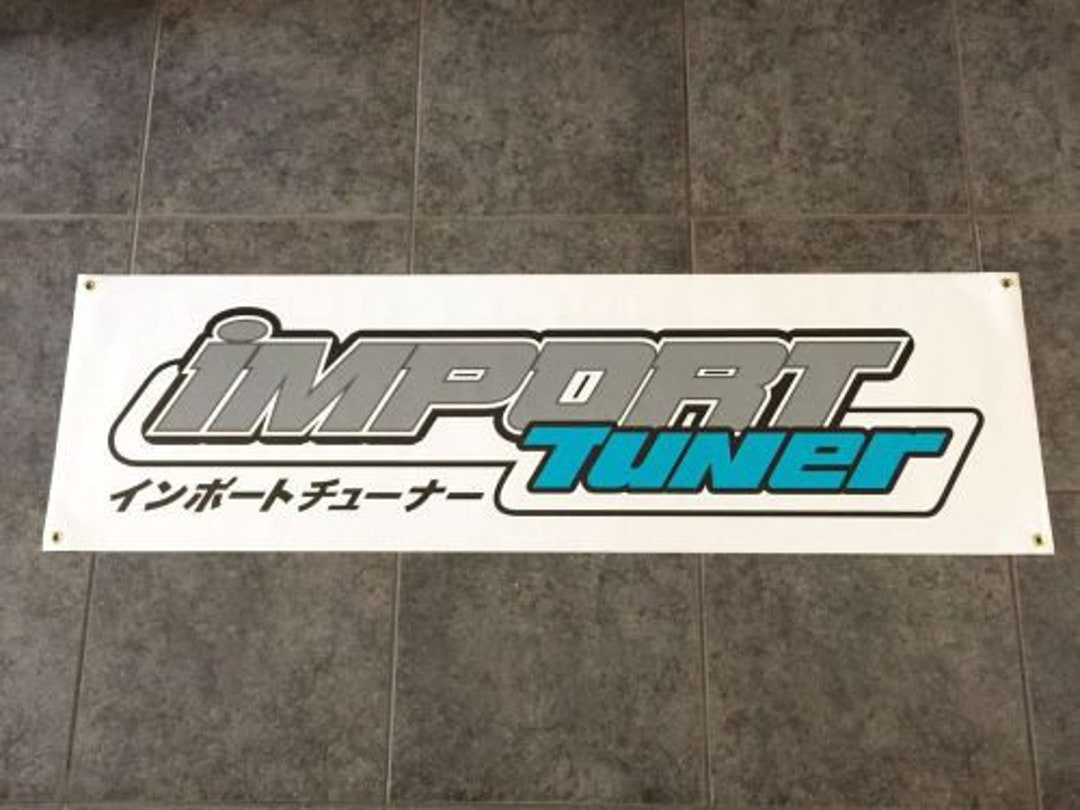 Import Tuner Magazine Banner Sign Jdm Racing Drift Garage Shop Wall ...