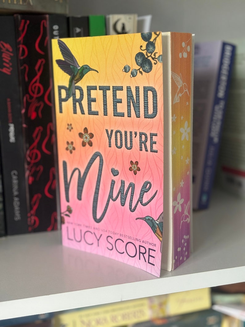 Pretending, Finally & Protecting What’s Mine Set by Lucy Score Custom Sprayed Edges - Etsy
