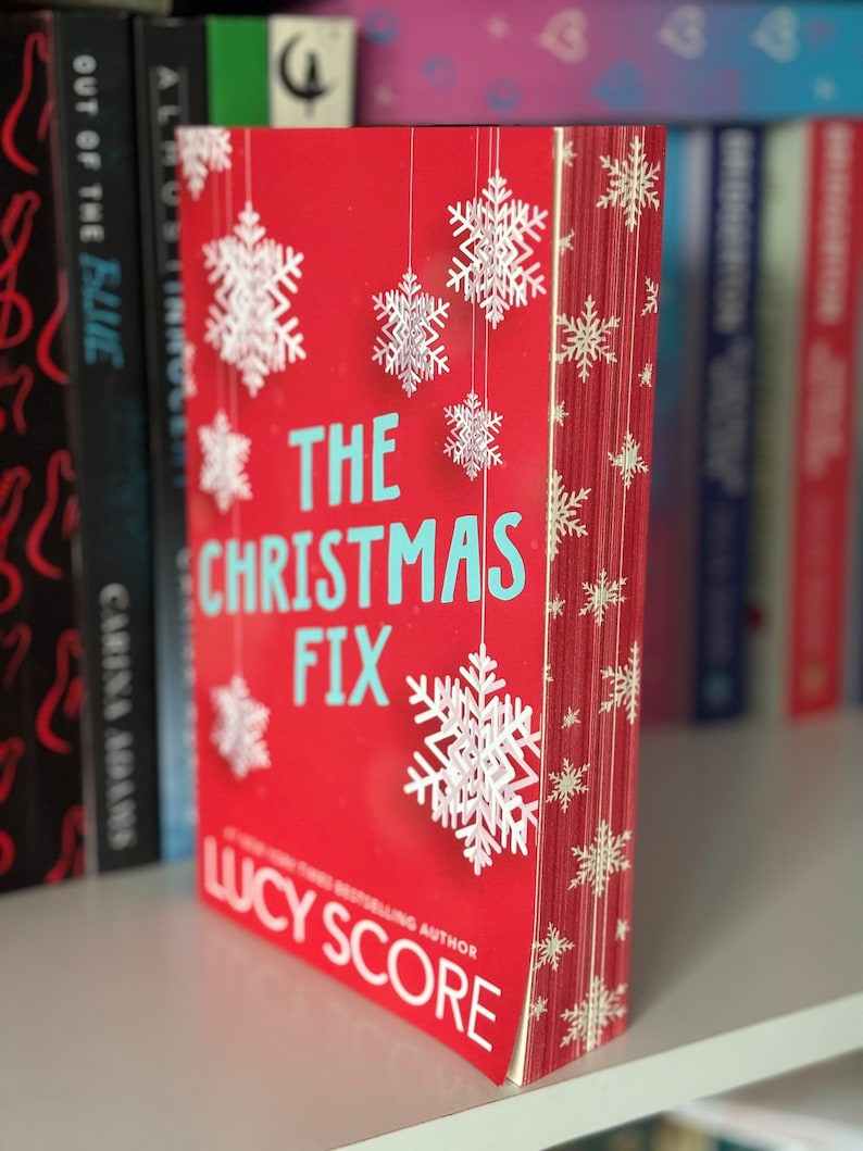 The Christmas Fix by Lucy Score Custom Sprayed Edges - Etsy
