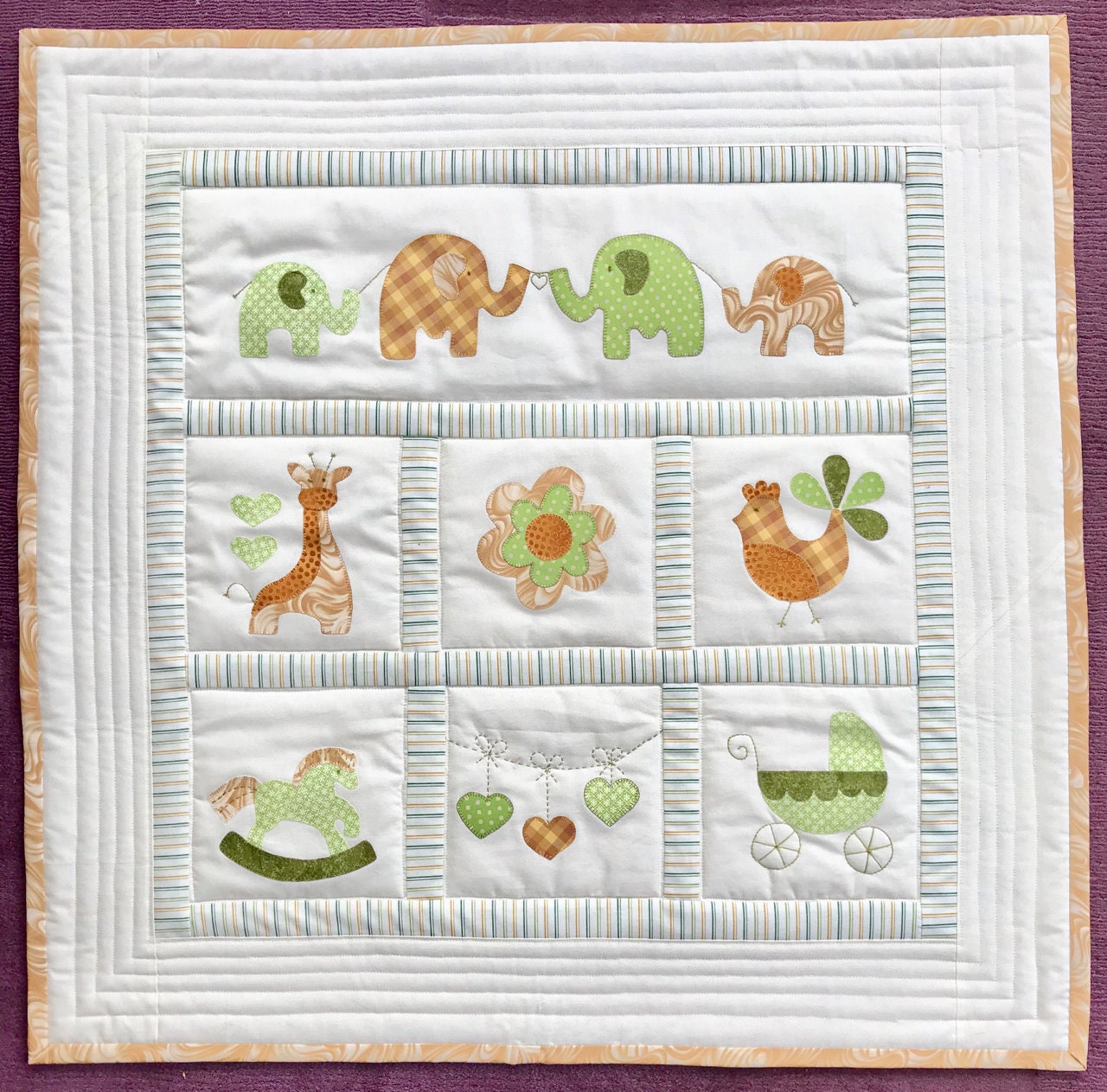 Baby Cot Quilt or Playmat Pattern pdf - Etsy