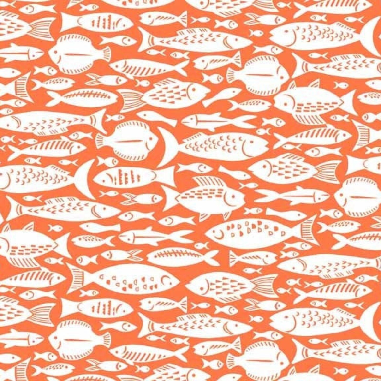 Marina Nautical Fabric From Makower | Etsy UK