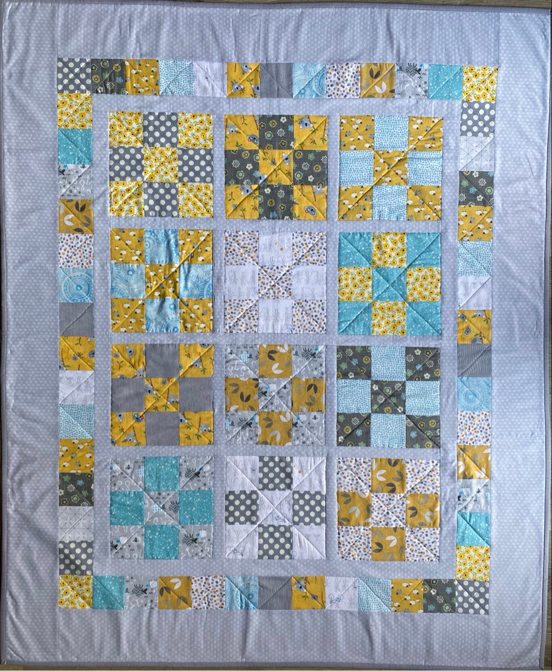 Nine Patch Quilt Pattern Pdf Download - Etsy