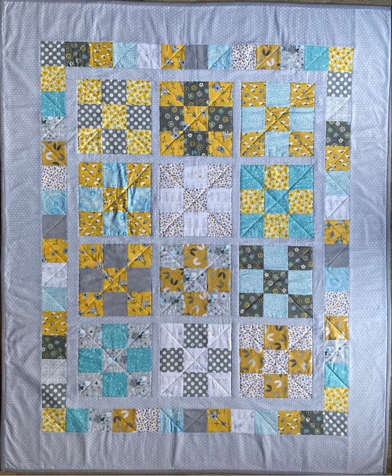 Nine Patch Quilt Pattern Pdf Download | Etsy