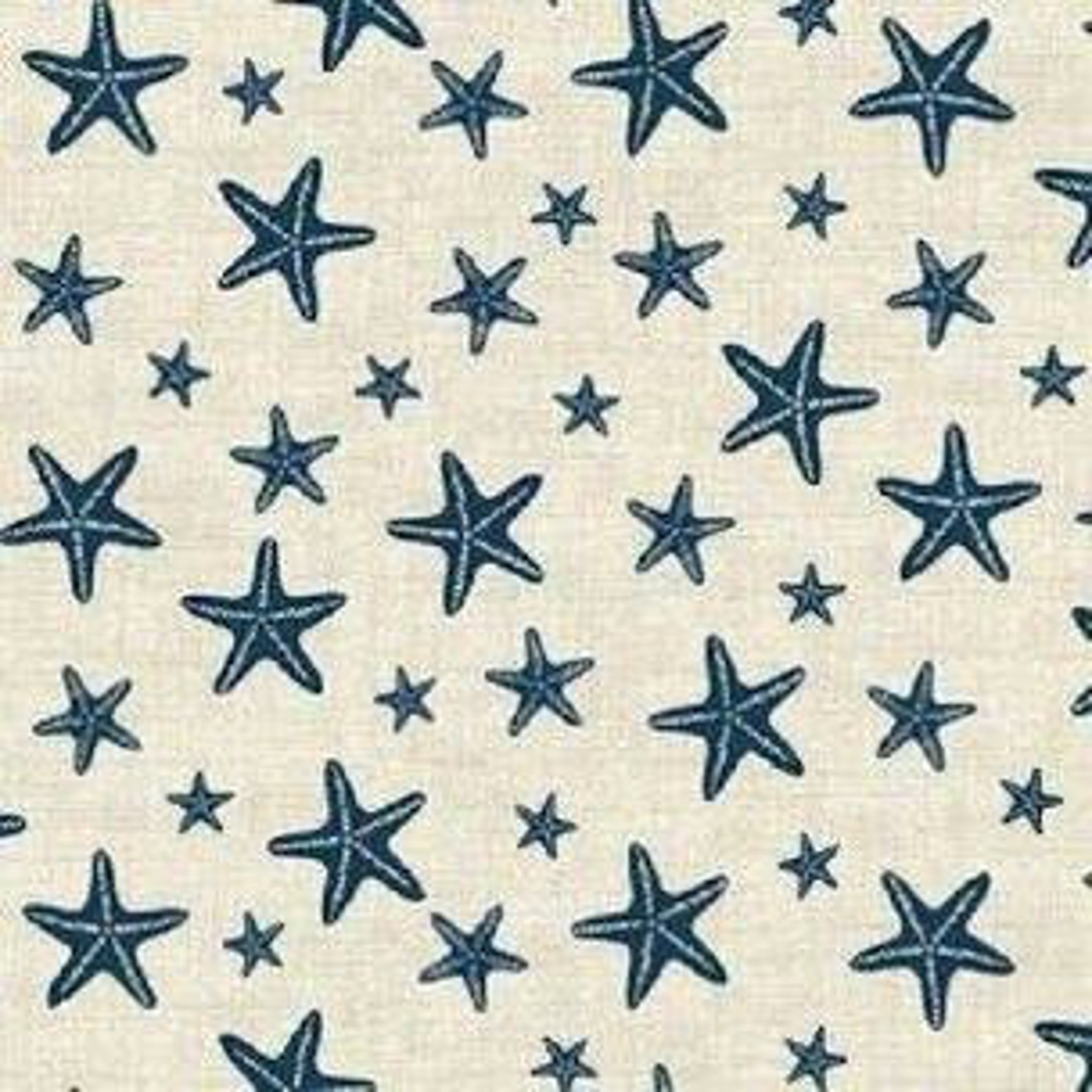 Marina Nautical Fabric From Makower - Etsy UK