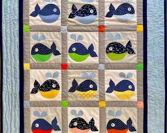 Whale Quilt | Etsy