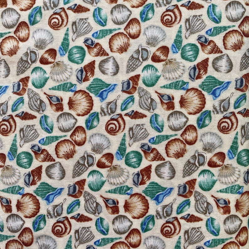 Marina Nautical Fabric From Makower - Etsy UK