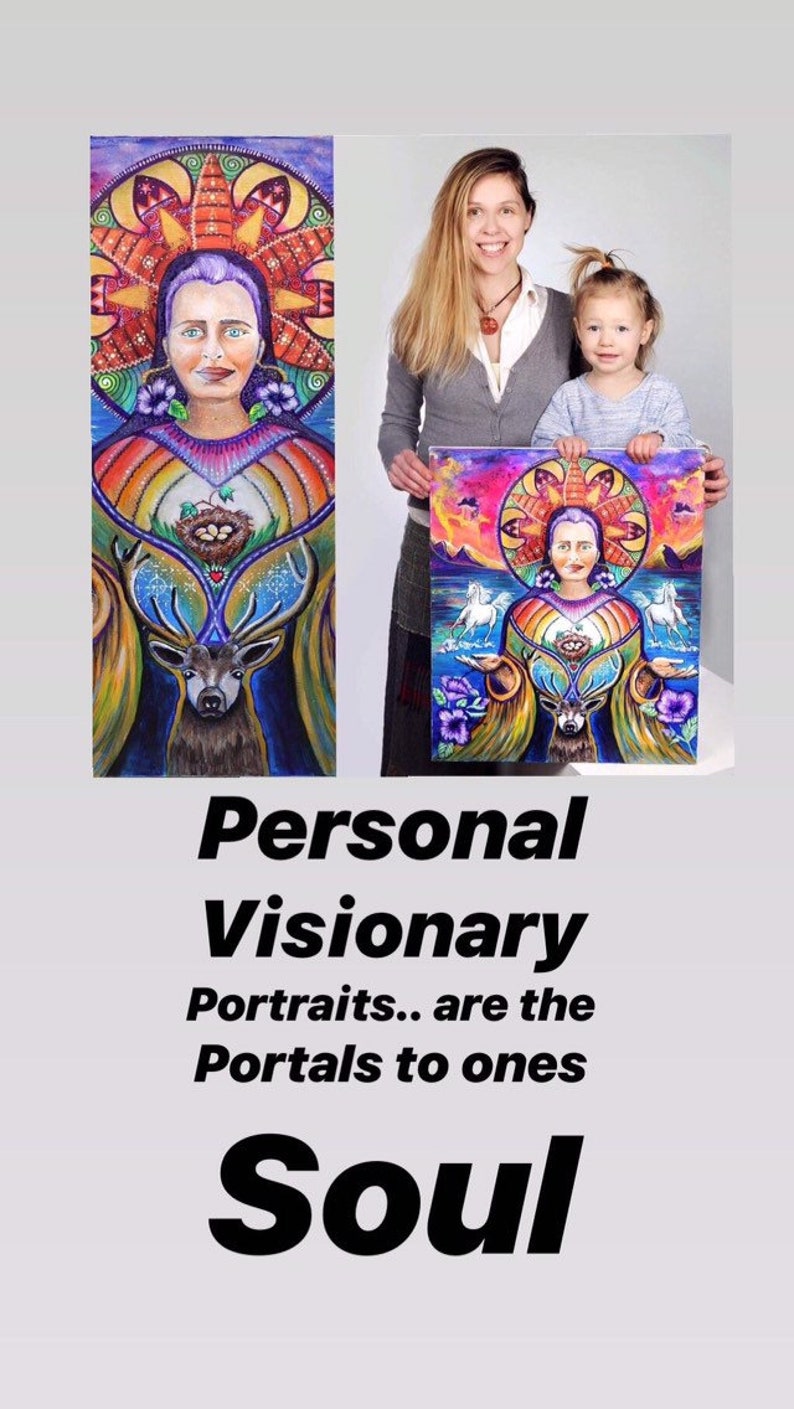 Visionary Art Custom Female Portrait Soul Painting From - Etsy