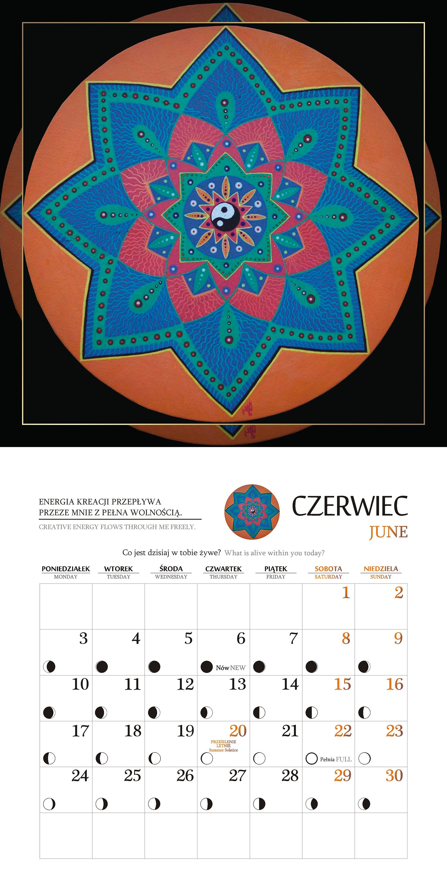 Mandala Calendar 2024, Wall Hanging 2024, Mandala Art, Wall Calendar ...