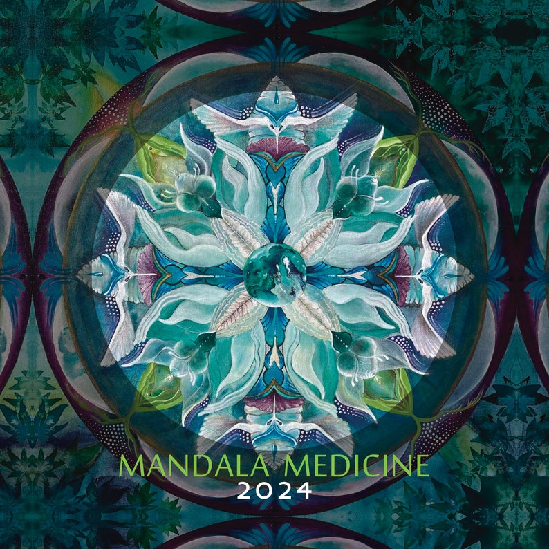 Mandala Calendar 2024, Wall Hanging 2024, Mandala Art, Wall Calendar ...