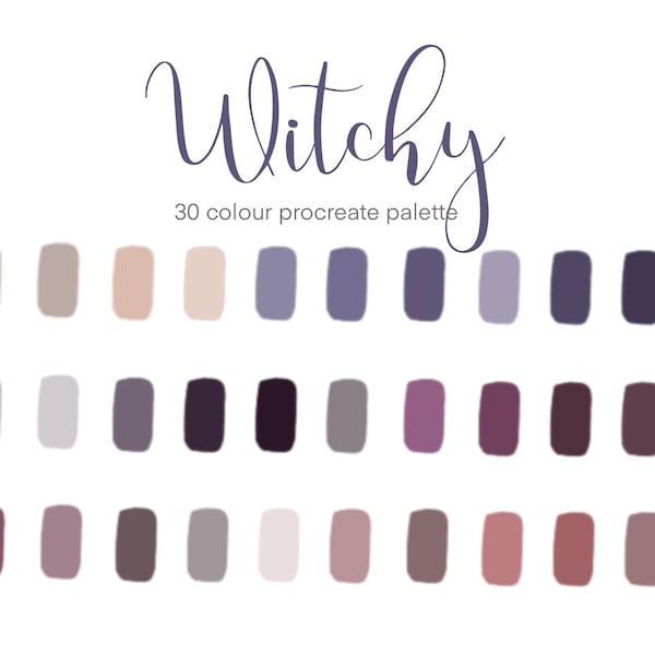 Witch Color Palette - Etsy