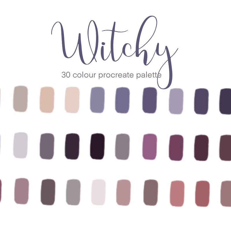 Witch Color Palette - Etsy