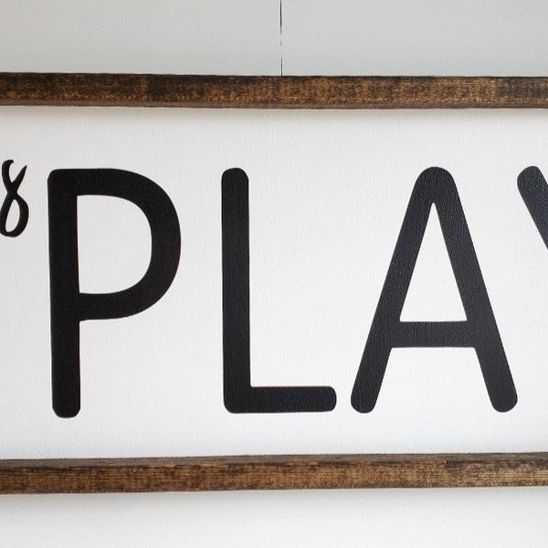 Play Sign for Playroom - Etsy