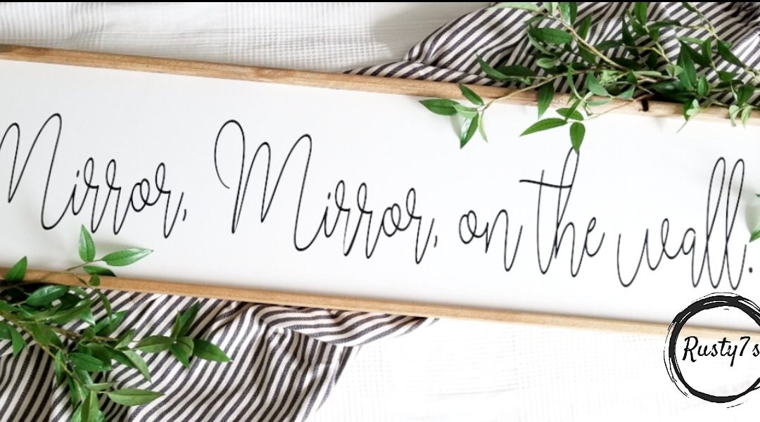 Mirror Mirror on the Wall... Salon Sign Salon Decor - Etsy