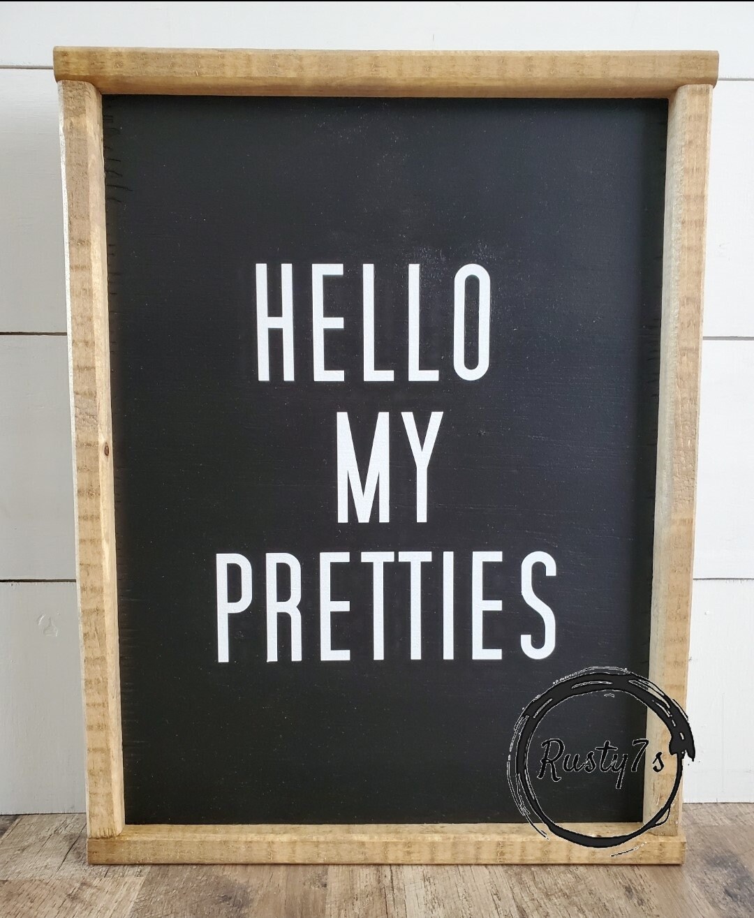 Hello My Pretties Modern Farmhouse Wood Sign Halloween - Etsy UK