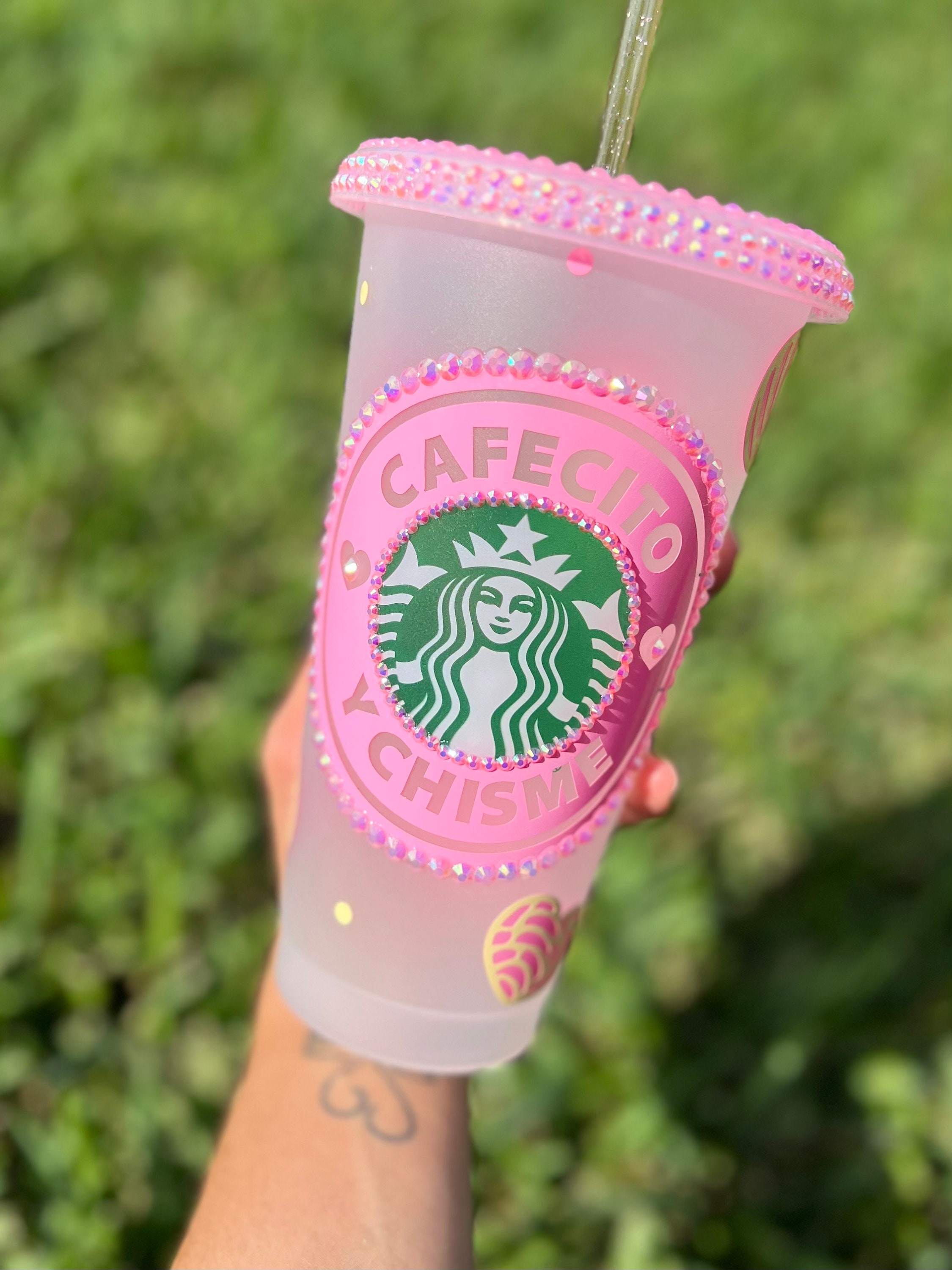 Cafecito Y Chisme Starbucks Cold Cup, Ice Coffee Cup, Reusable Cold Cup ...