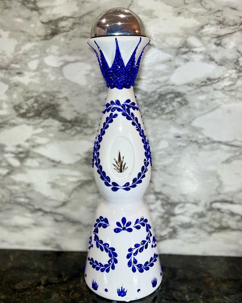 Blinged Clase Azul Tequila Bottle, Empty Tequila Bottle, Reusable ...