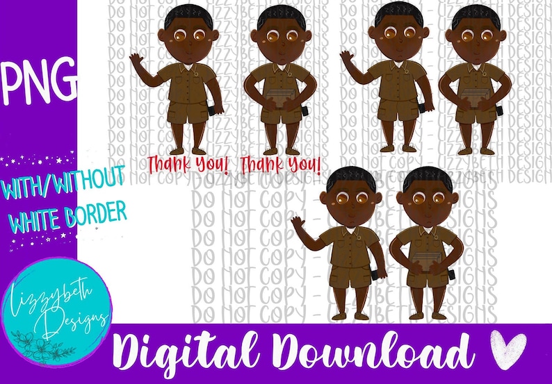 UPS Man Sticker PNG Printable Design, African American - Etsy