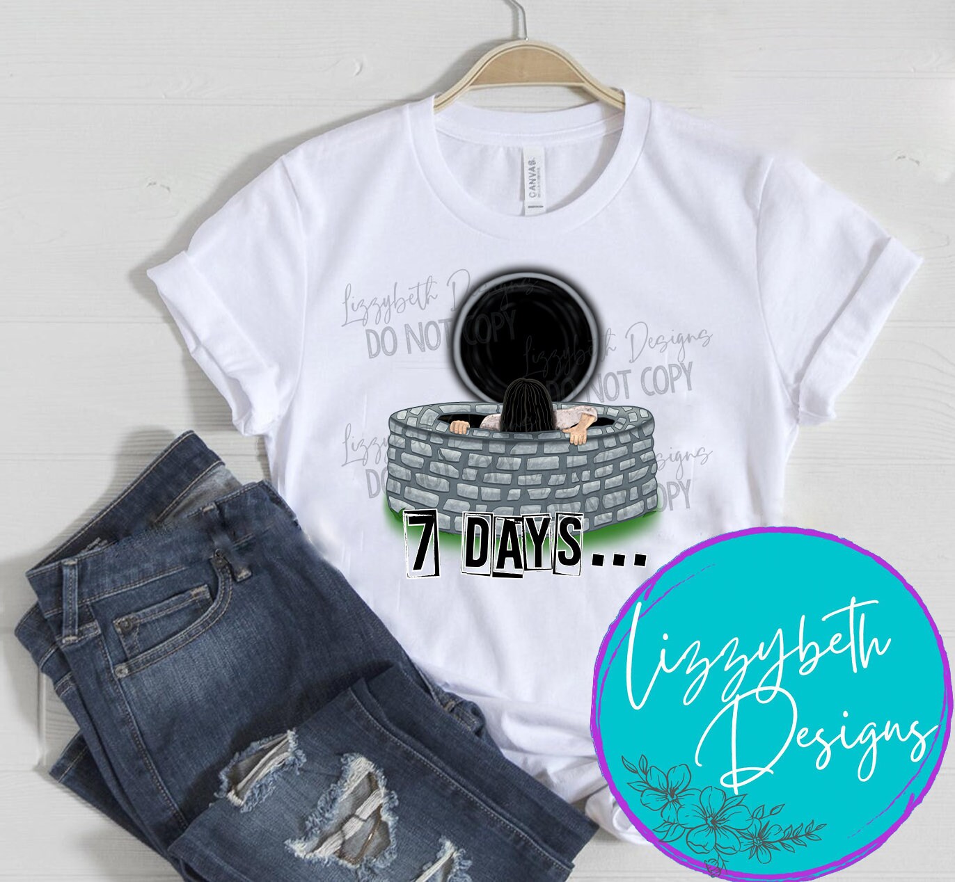 Samara Ring Horror PNG Sublimation Design - Etsy