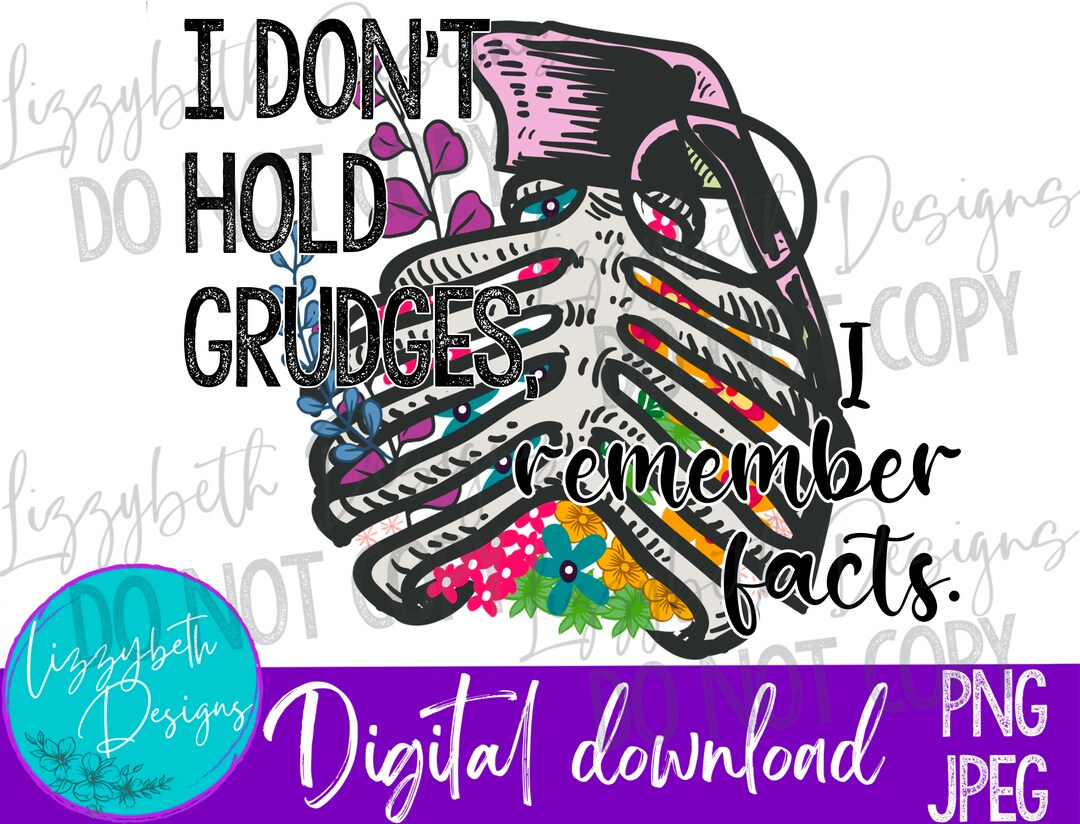 Hold Grudges Emo Adult PNG Sublimation Design - Etsy