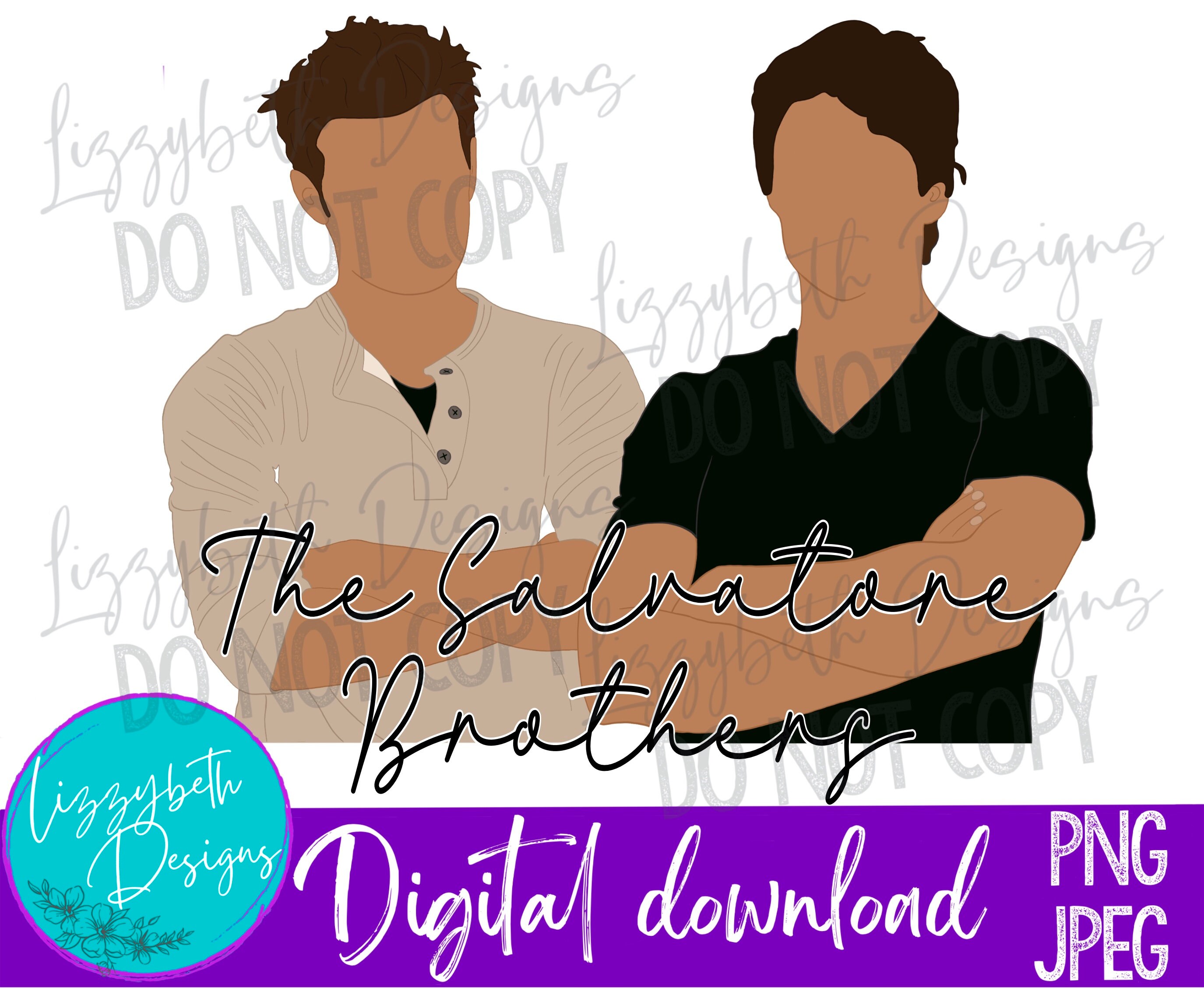 Salvatore Brothers TVD PNG Sublimation Design - Etsy