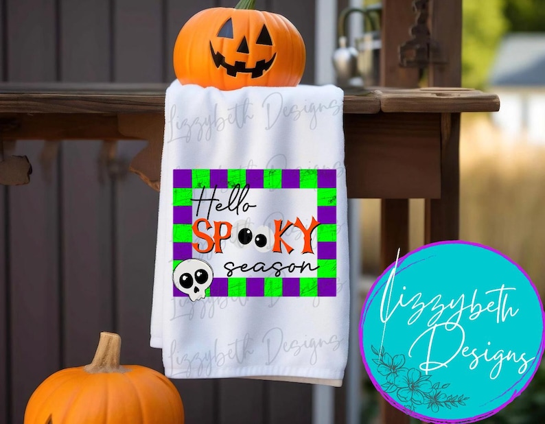 Hello Spooky Season PNG Sublimation Design - Etsy