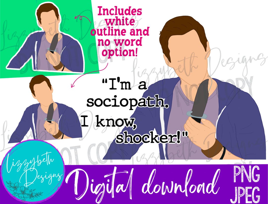 Sociopath Kai Parker TVD PNG Sublimation Design - Etsy
