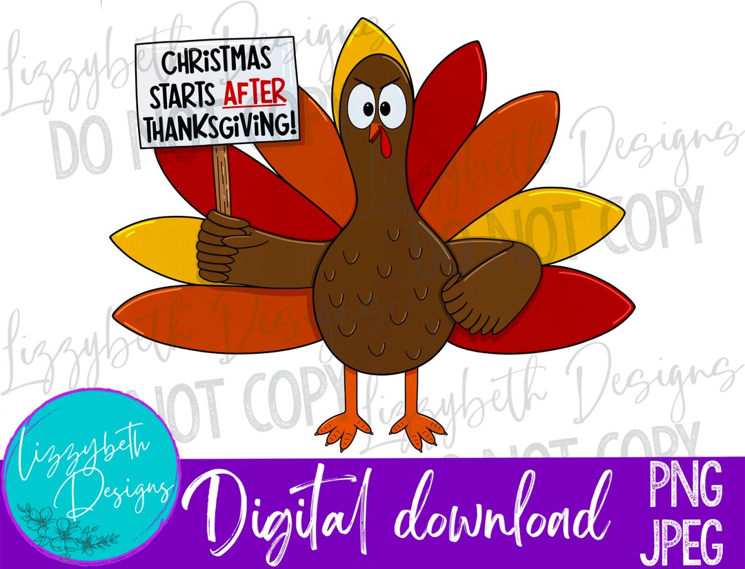 Picketing Mad Turkey Funny Thanksgiving PNG Sublimation Design - Etsy