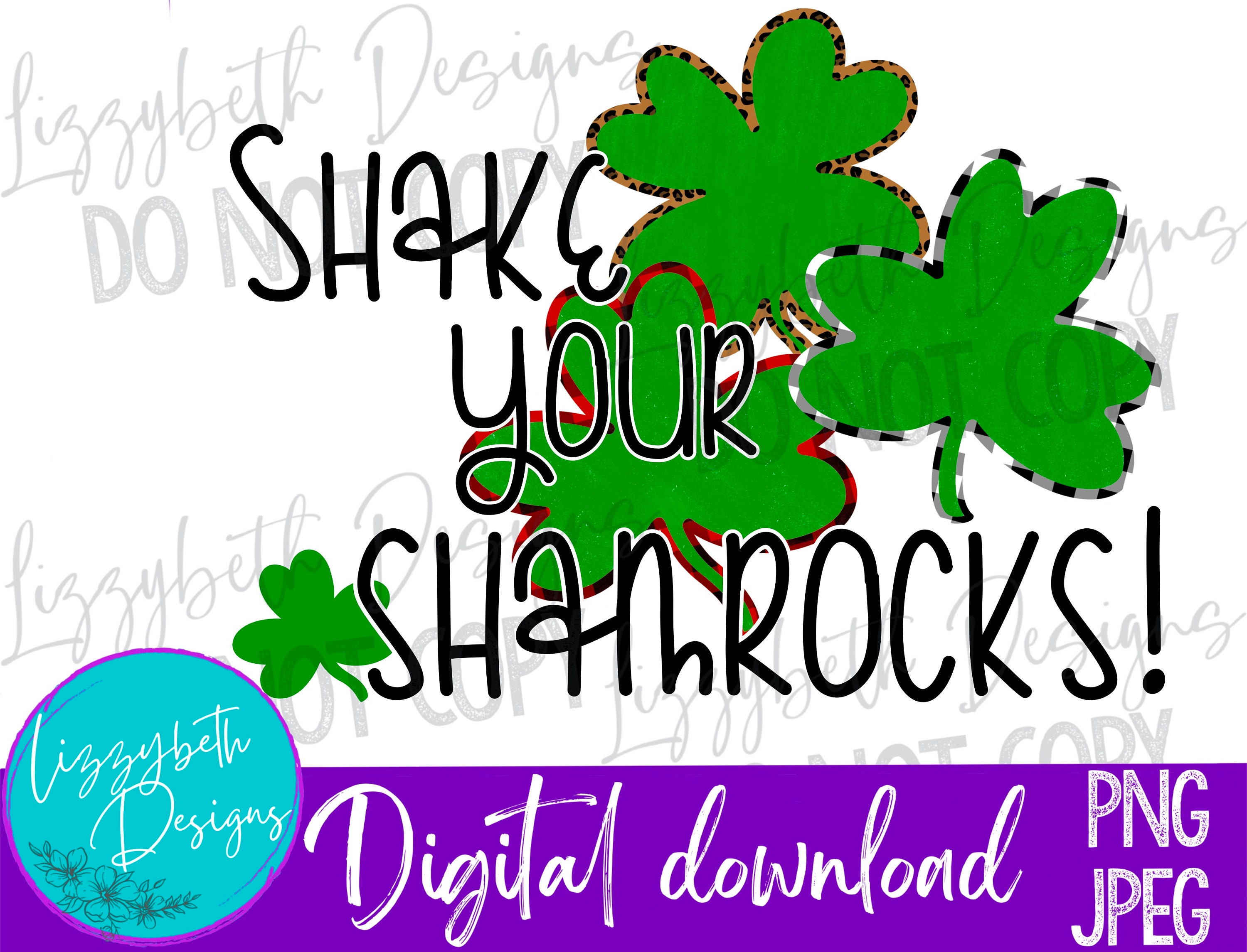 Shake Your Shamrocks PNG Sublimation Design - Etsy