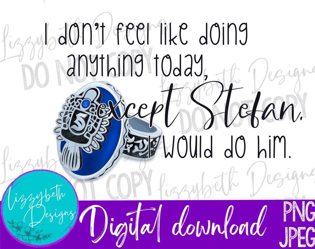 I Would Do Him Stefan Salvatore TVD PNG Sublimation Design - Etsy