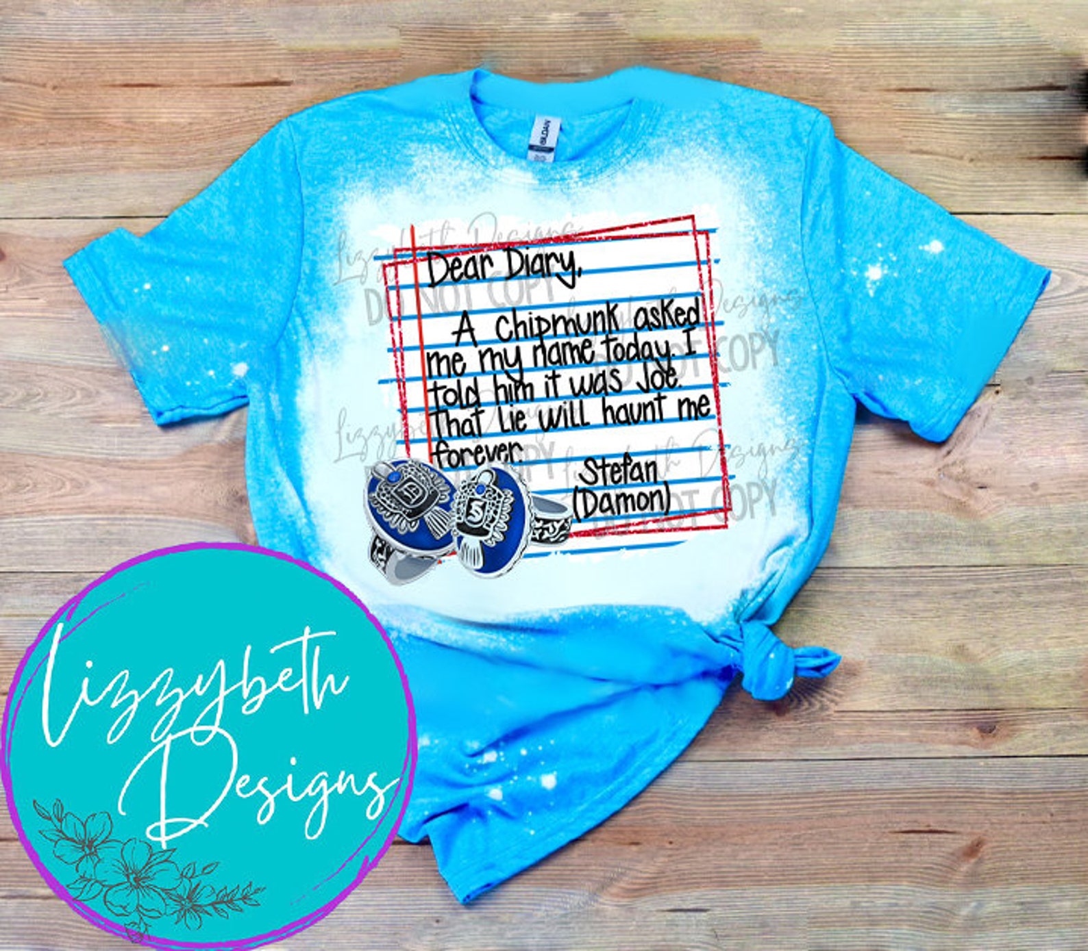 Dear Diary TVD PNG Sublimation Design - Etsy