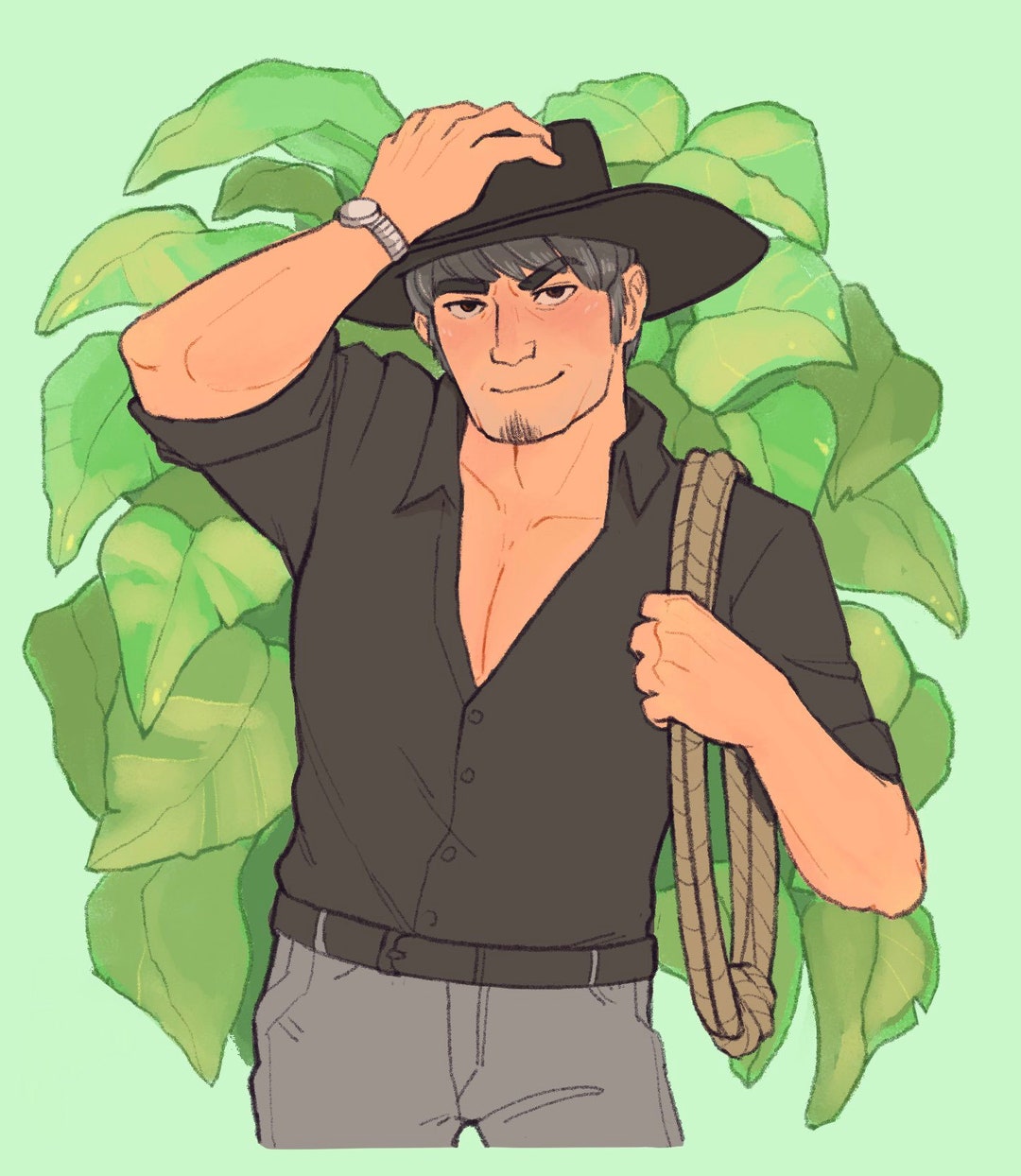 Cowboy Kiryu Kazuma infinite Wealth Print - Etsy