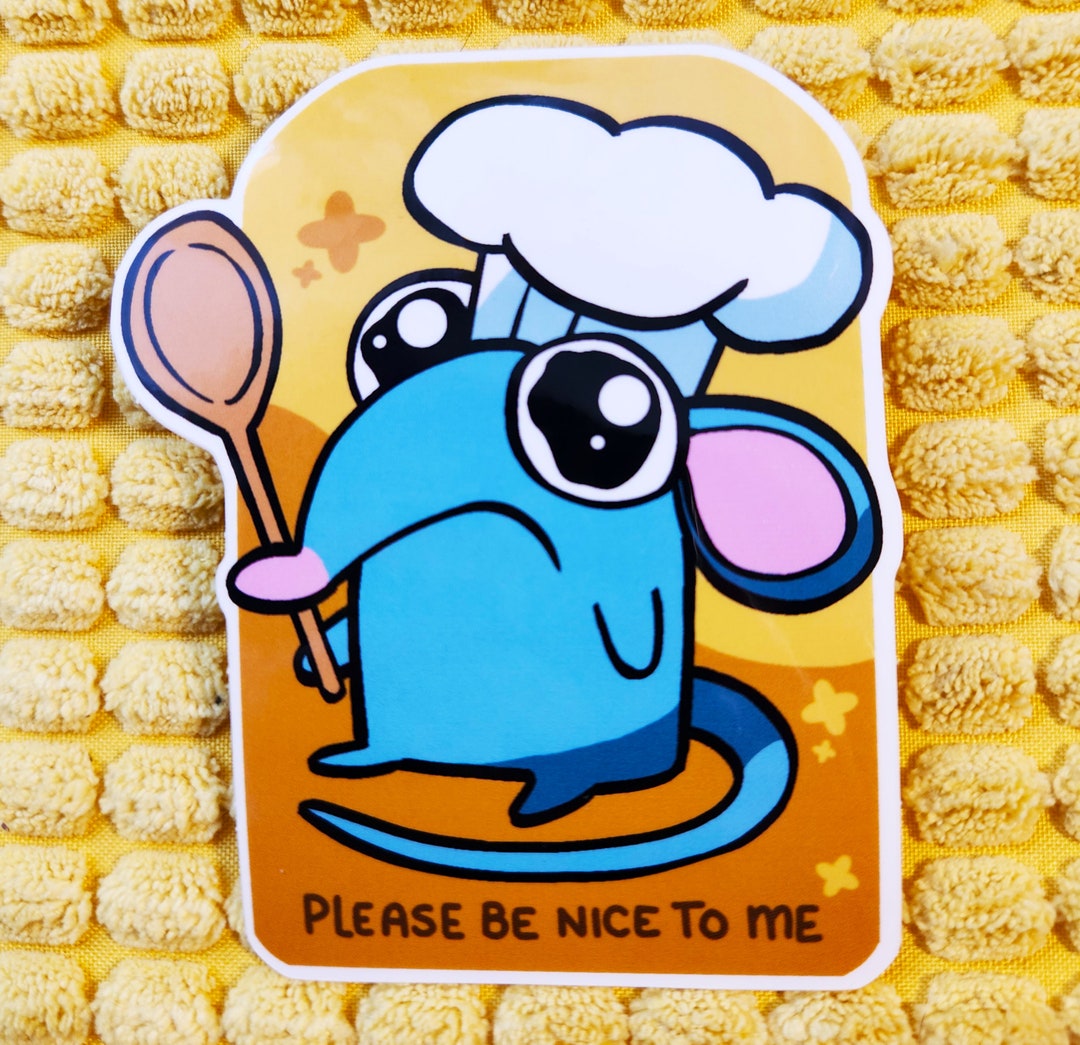 Please Be Nice to Me Tutter - Vinyl Sticker - Etsy