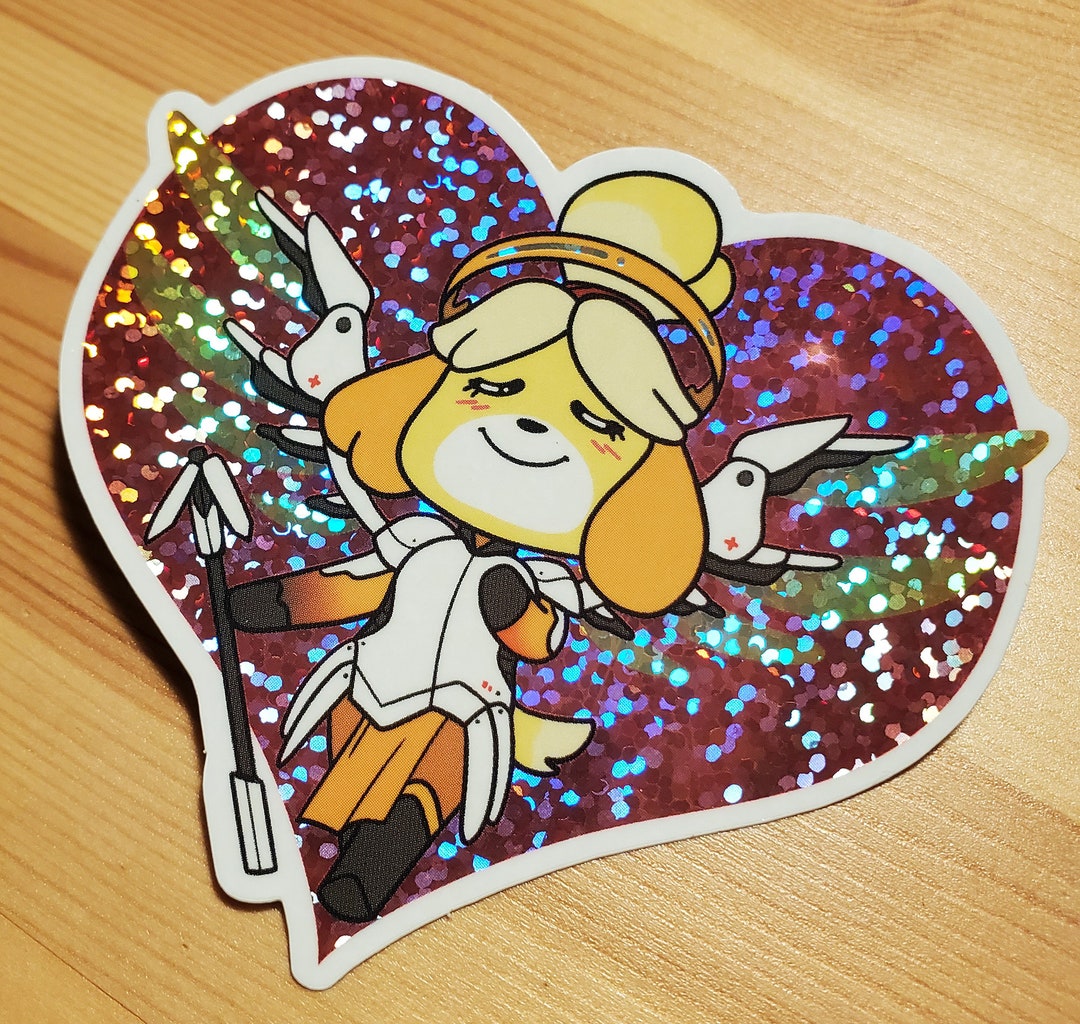 Animal Crossing Inspired Mercy (overwatch) Sticker - Etsy