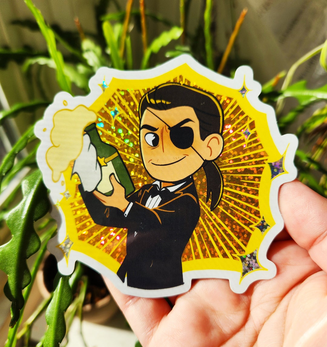 Lord of the Night - Yakuza 0 Majima Glitter Vinyl Sticker - Etsy