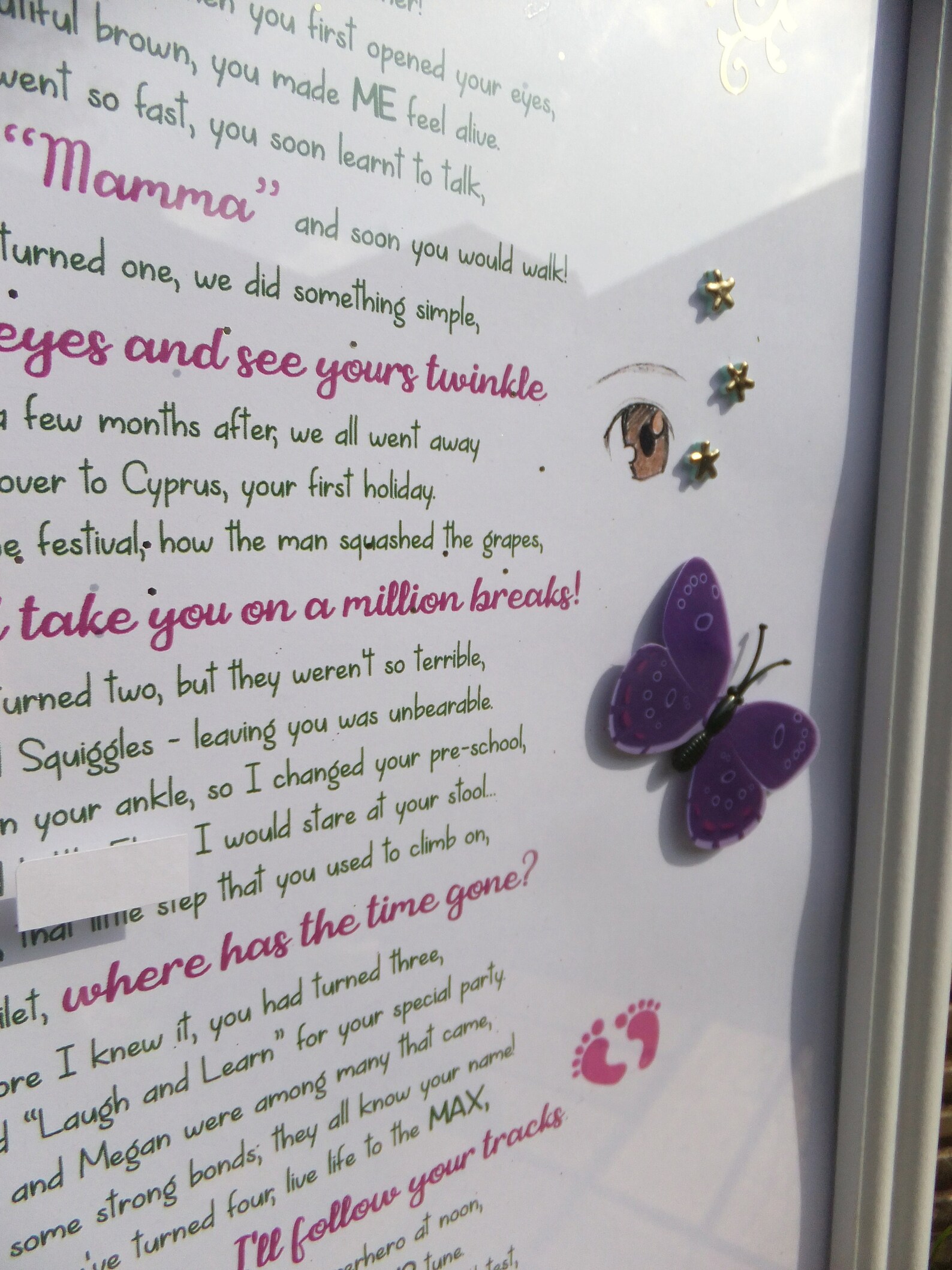 Personalised Poem Frame - Etsy