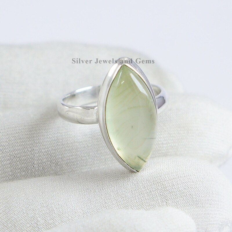 Prehnite Ring - Etsy