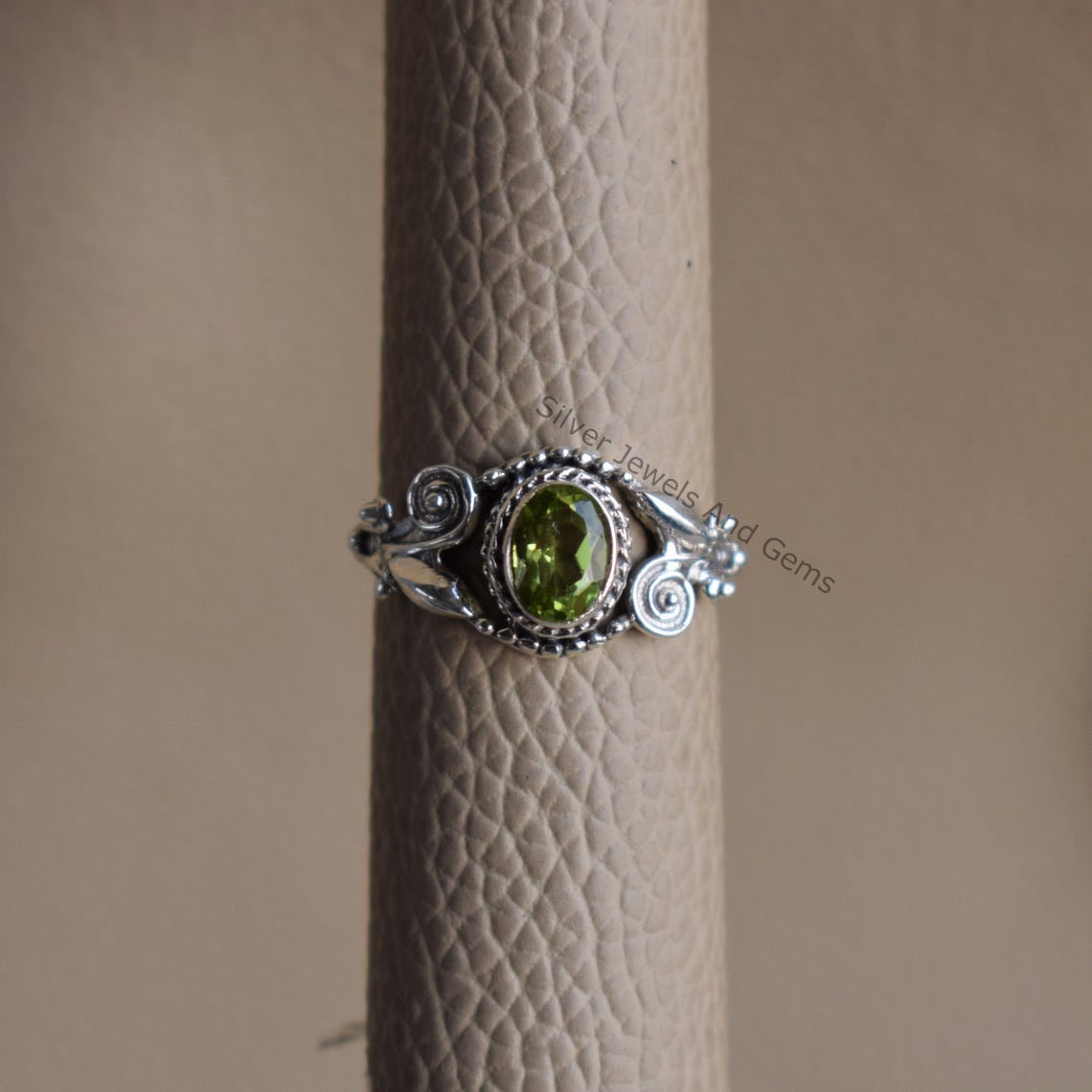 Natural Peridot Ring-handmade Silver Ring-925 Sterling Silver - Etsy